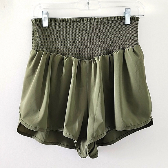 aerie | Shorts | Offline By Aerie Army Green Running Shorts | Poshmark